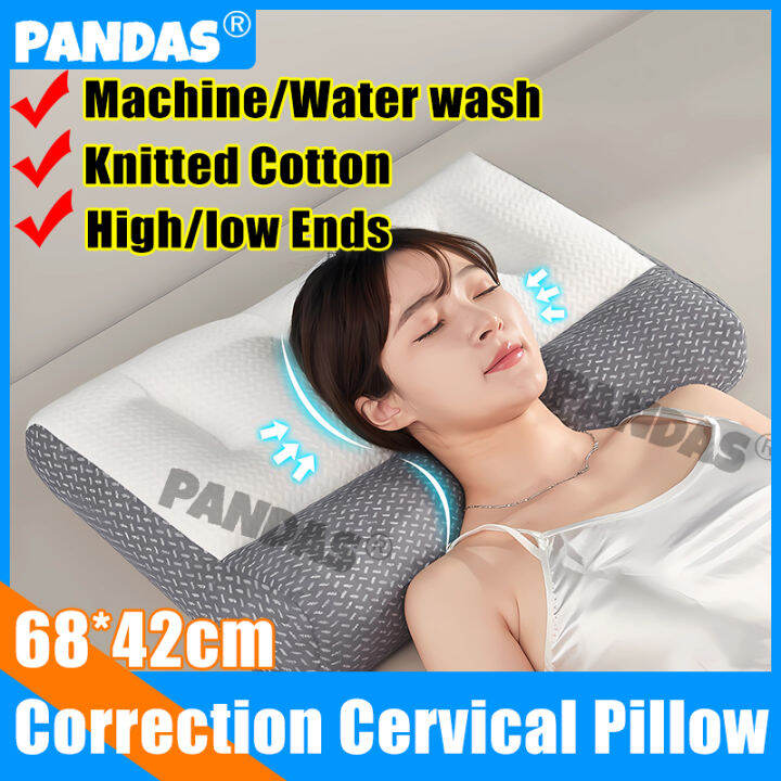 Super Ergonomic Neck Pillow Anti Traction Pillow Quality Cervical Adult Sleeping Orthopedic ...