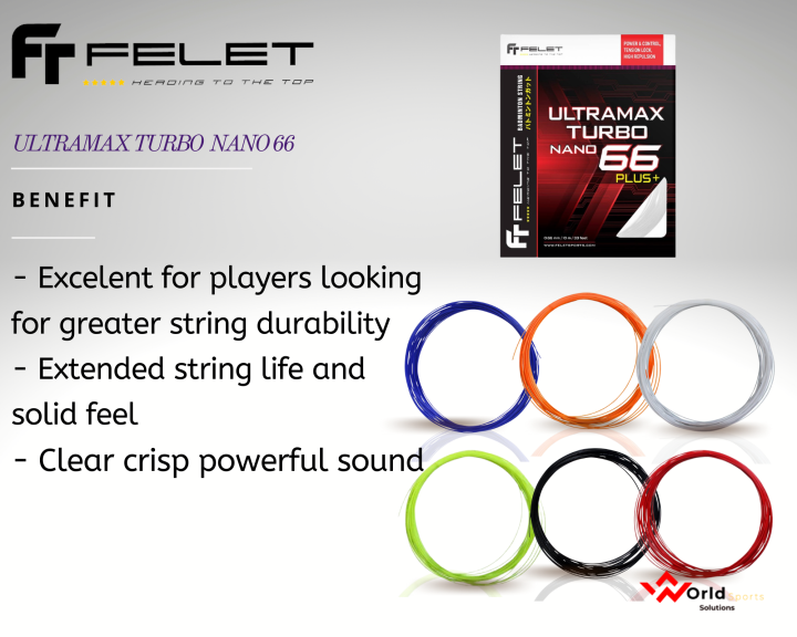 FLEET ULTRAMAX TURBO NANO 66 ORIGINAL BADMINTON STRING | Lazada