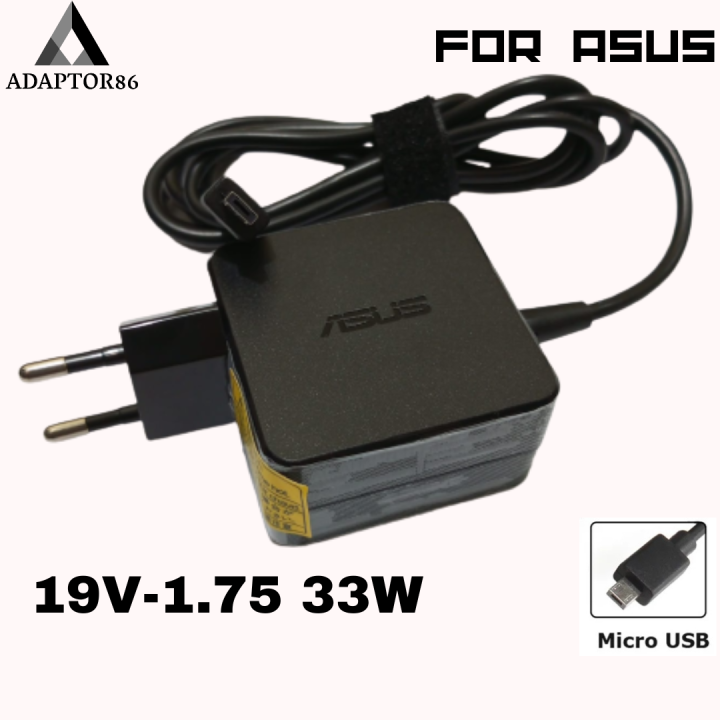 19V - 1.75A 33W Micro USB Charger Laptop Asus Eeebook X205T X205TA TP200S E202 E202SA E205SA ...