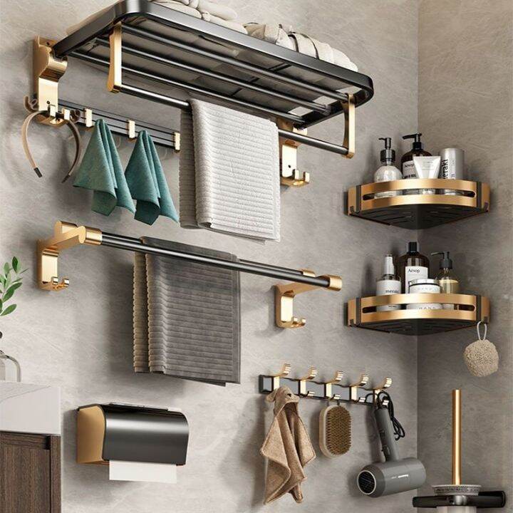 COD Organizer Rack Towel Corner Shelf Tissue Holder Shampoo For Puka ...