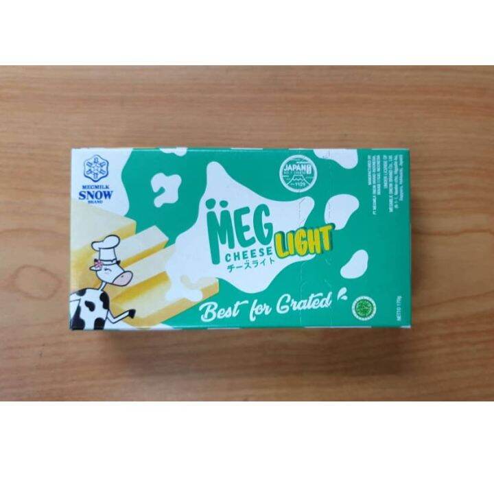 MEG Cheese Cheddar Block (Light) - 170g Keju Cheddar | Lazada