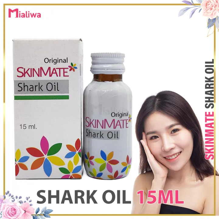 Skinmate Shark Oil 15ml & 7.5ml, Exfoliating Whitening Skin Care Kit, Pampaputi ng Mukha Balat ...