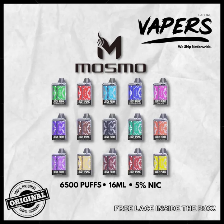 [AUTHENTIC] Mosmo 6500 Puffs Disposable Pod with FREE Lace Mosmo 6500 ...
