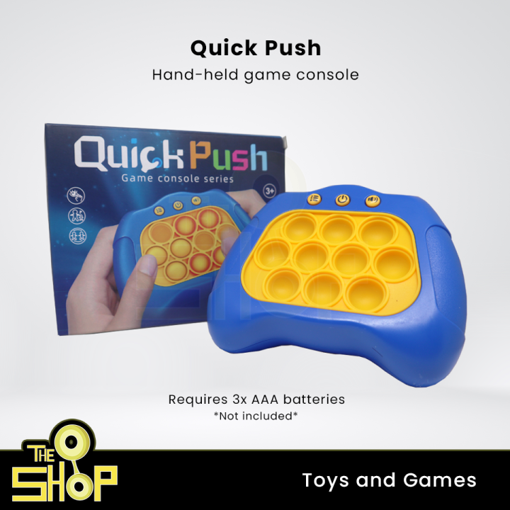 Quick Push Handheld Game Console - Classic Bubble-Popping Fun Meets ...