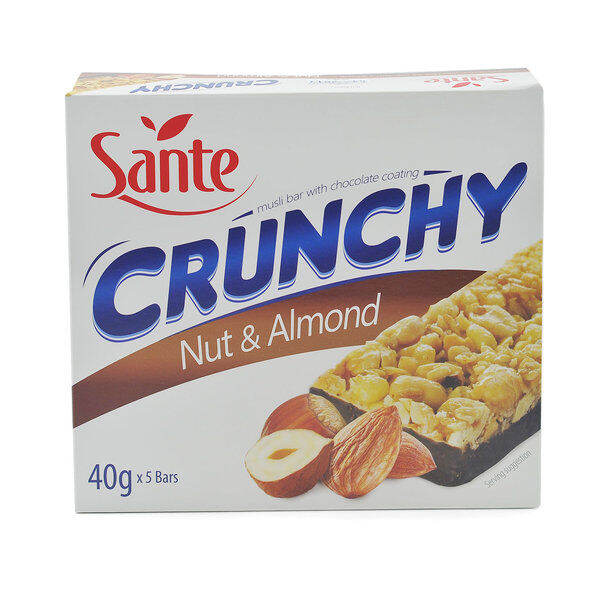 Sante Crunchy Nut & Almond Snek Bijirin Berkhasiat Keep Fit and Slim ...