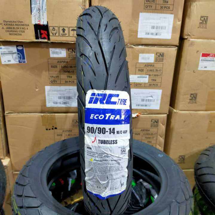 Ban Luar Motor IRC ECOTRAX 90/90 Ring 14 Tubeless Vario Beat Mio Xride Scoopy Spacy | Lazada ...