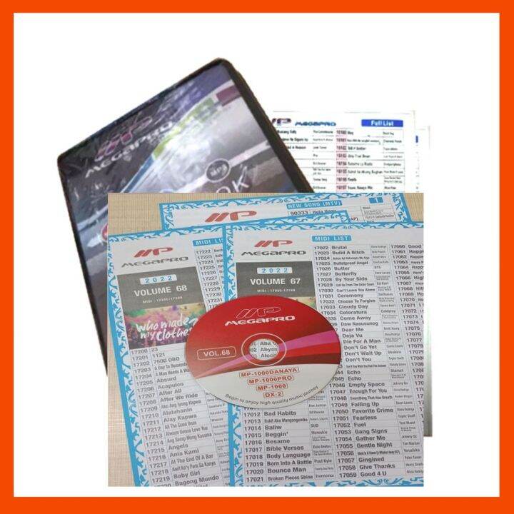 Updated CD and Songbook for MP1000, MP1000 PRO, Danaya Vol68 Updated as ...