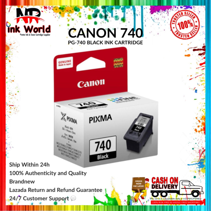 Canon Pixma 740 PG-740 Black Original Ink Cartridge | Lazada PH