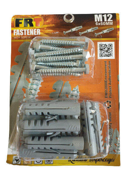 FRT M12 Pengencang + Sekrup Piser Viser Pengencang Skrup Baut Dynabolt ...