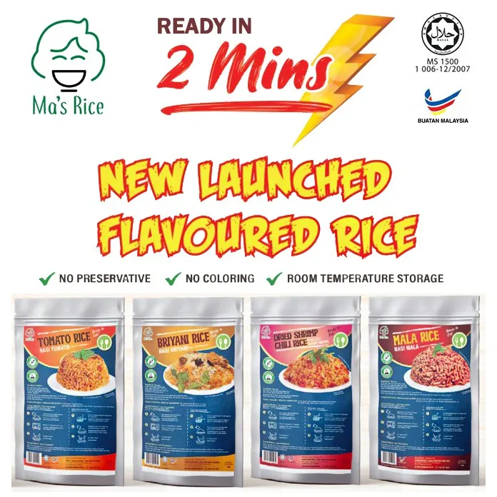 Ma's Rice Flavoured Rice | Ready To Eat Rice | Lazada