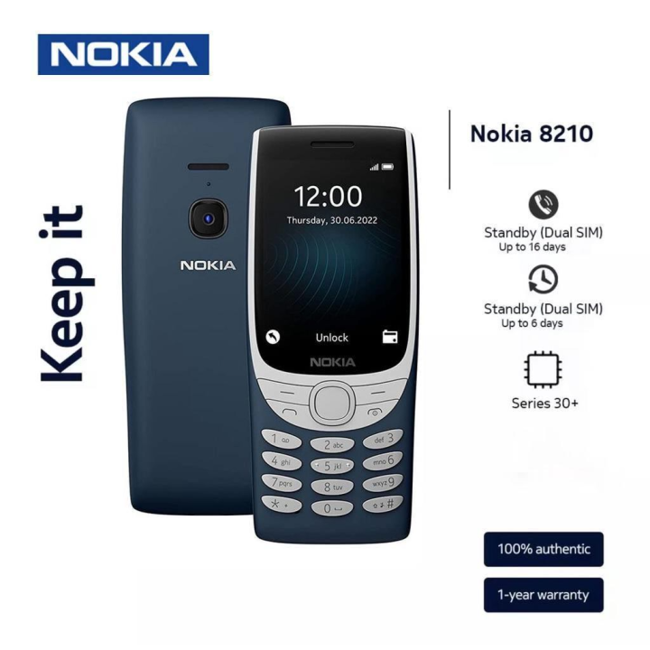 Nokia. 8210 | Display: 2.4"" QVGA | Removable Battery | 2G Dual SIM ...