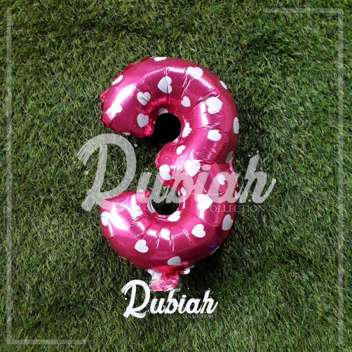 Balon Angka 40 Cm Pink | Lazada Indonesia