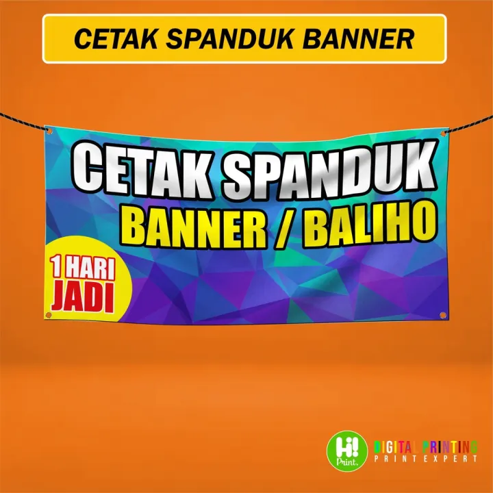 Cetak Spanduk Banner Baliho Murah Free Design Varian Bahan | Lazada ...