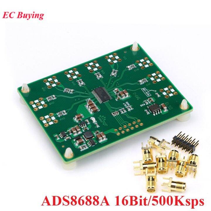 ADS8688A SAR / ADC Data Acquisition Module 16Bit 500Ksps อินพุตเดี่ยว / สองขั้ว 8 ช่อง DC 3.3V ...