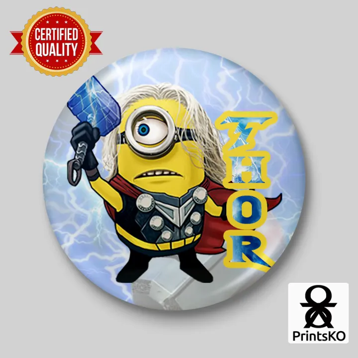 High Quality Button Pin / Badge with Minions - Minion cosplay Design ...