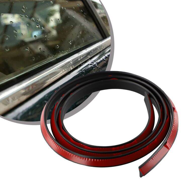 Windshield Seal Strip Moulding Wind Deflector Black 1.8M Rubber Front ...