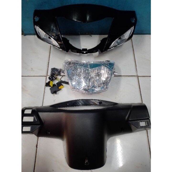 [Spot] front and back cowling wave 100 set with headlight free switch ...