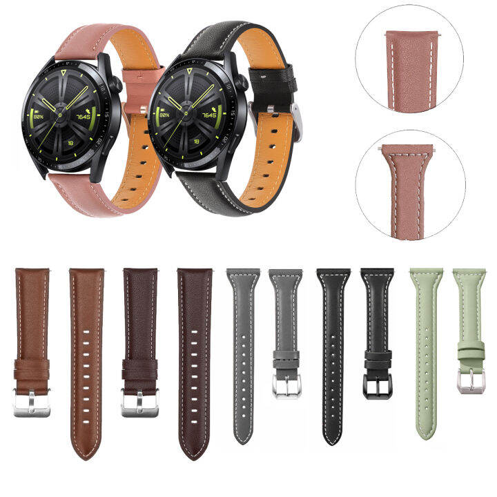 20mm 22mm Fashion Leather Band Strap for Huawei Watch GT/GT2 /GT3 PRO ...