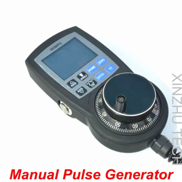 NVMPG CNC 6 Axis MPG Mach3 Manual Pulse Generator With Handwheel & LCD Full Serial Communication ...