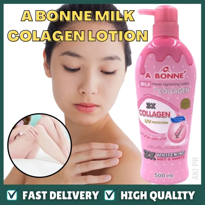 SUPER TRENDING A Bonne Milk Power Lightening Lotion plus COLLAGEN 500ml ...