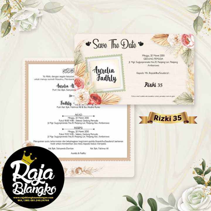 BLANGKO UNDANGAN MURAH RIZKI 35 | RAJA UNDANGAN | Lazada Indonesia