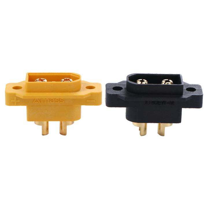 VINDY XT60E-M 1 PC Black DIY Spare Part Mountable Gold-Plated Connector ...