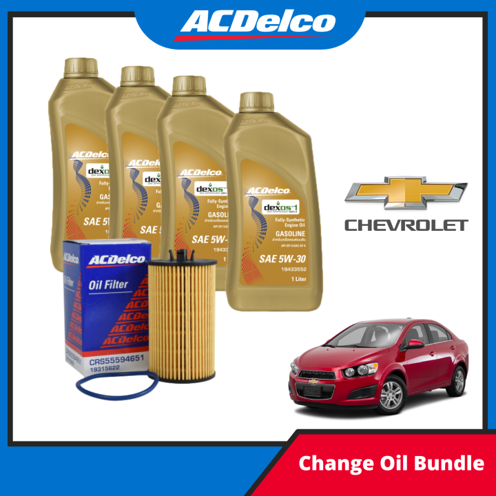 ACDelco Fully Synthetic 5W-30 Dexos 1 Gen 3 Change Oil Bundle for ...