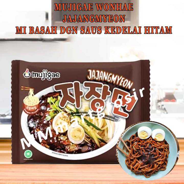 Mujigae Wonhae/ Jajangmyeon/ Mi Basah/ Saus Kedelai Hitam/269g | Lazada ...