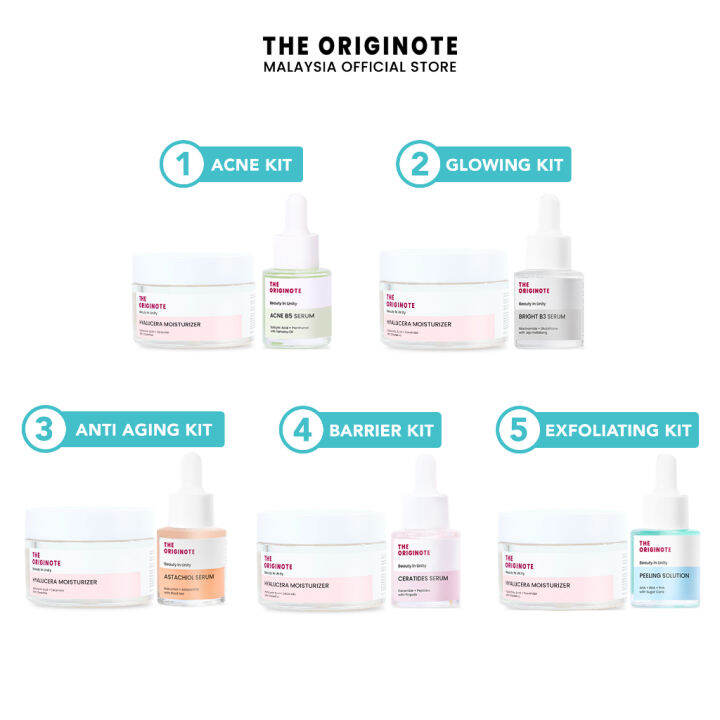 Skincare products The Originote 2In1 Bundle Moisturizer + Serum | Lazada