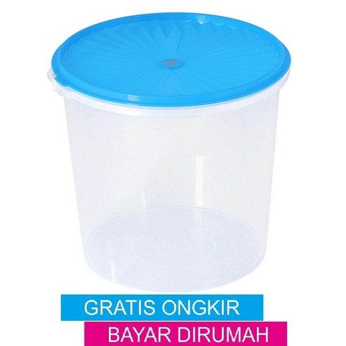 3Pcs Toples Kerupuk 10 Liter / Sealware / Toples Plastik Bulat Krupuk ...