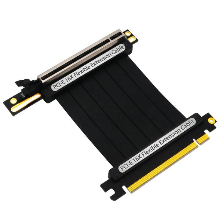 PCIe 3.0X16 PCI Express Riser Extender ยืดหยุ่นความเร็วสูง90องศา GUP ...