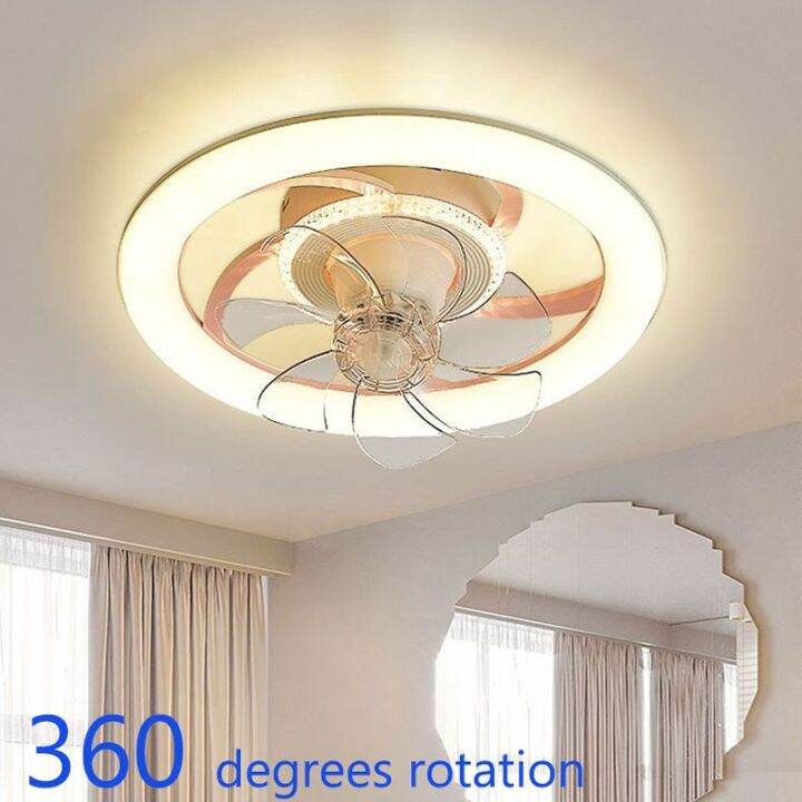Ceiling Mounted Fan Light Remote 360 Degree Shaking Head Silent ...
