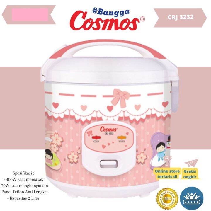 Cosmos CRJ 3232 Magic Com 3 in 1 Kapasitas 2 Liter-jumbo | Lazada Indonesia