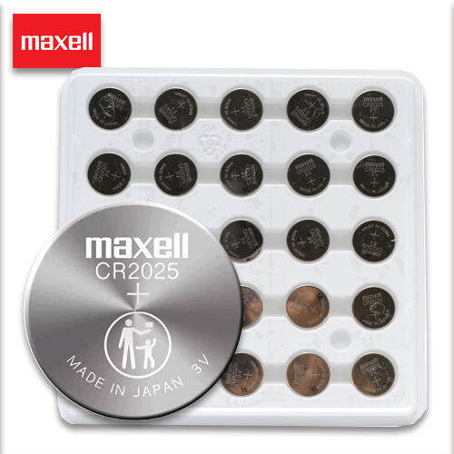 Velashop ถ่านนาฬิกา ถ่านกระดุม MAXELL Lithium Battery JAPAN 1.55 V. แบบหลุม แท้ 100% รุ่น CR2025 ...