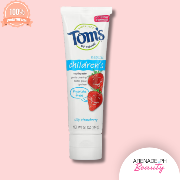 Tom's of Maine Silly Strawberry Children's Fluoride-Free Toothpaste - 5 ...