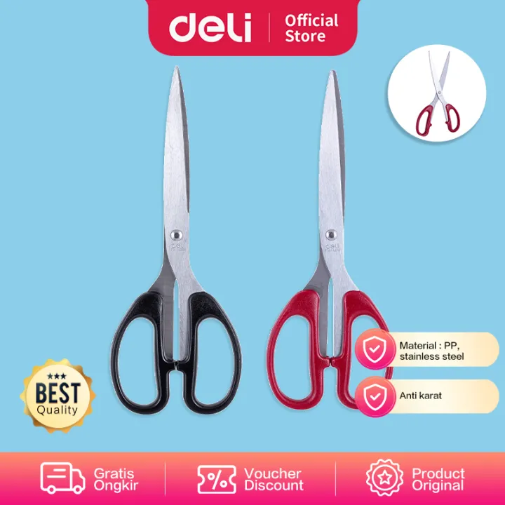 Deli Gunting yang dilapisi anti karat kualitas tahan lama 180mm E6009 ...