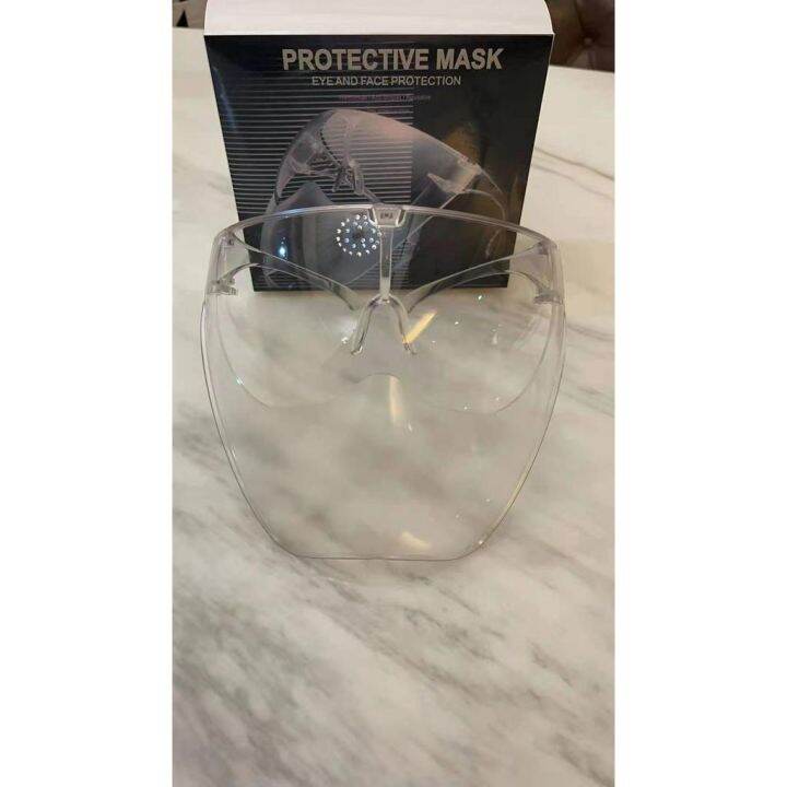 %~)BABAMA Oversized Full Face Shield Large Mirror Protective Mask ...