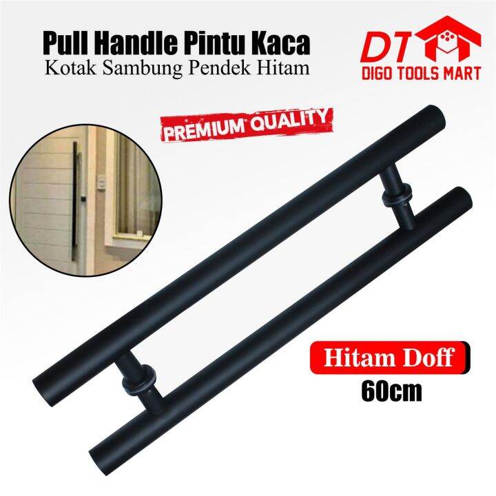 Pull Handle Pintu Kaca Bulat Hitam 60 cm | Lazada Indonesia