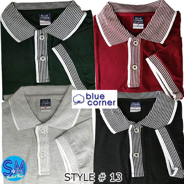 BLUE CORNER POLO SHIRT WITH LINING FOR MEN AND WOMEN STYLE # 13 SIZE S ...