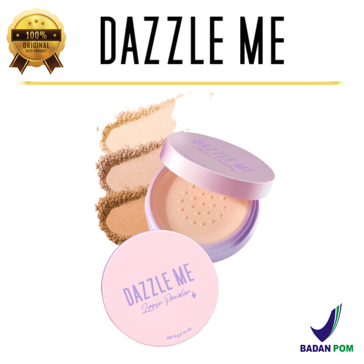 DAZZLE ME Always Setting Loose Powder Bedak Tabur Soft Smooth BPOM ...