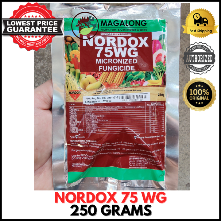 NORDOX 75 WG - MICRONIZED COPPER FUNGICIDE - FOR PLANTS ORNAMENTALS AND ...