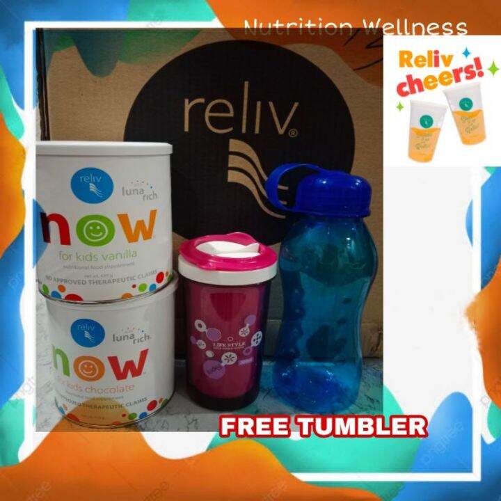 Reliv Now for Kids Onhand 100 Authentic Vanilla and Chocolate Flavor w ...