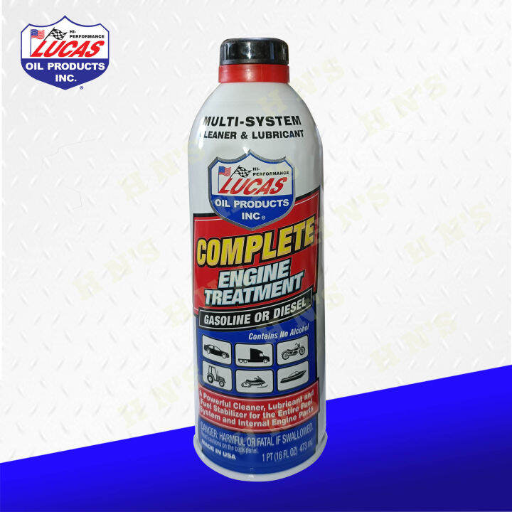 Lucas Complete Engine Treatment ( Gas or Diesel ) 473ml Can be added to ...