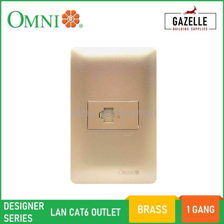 Omni Designer Series LAN CAT6 Outlet Brass 1 Gang | Lazada PH