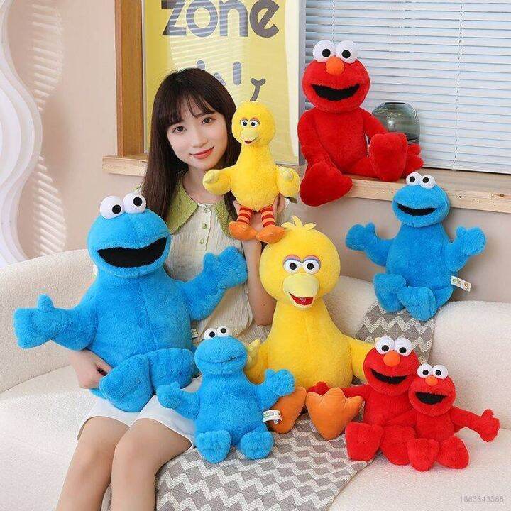 Ellen 60cm Sesame Street Plush Toys ELMO COOKIE MONSTER BIG BIRD ...