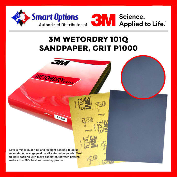 3M Wetordry 101Q Sandpaper P1000 100/Ream | Lazada PH
