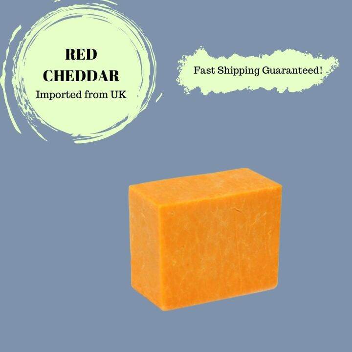 Red Cheddar Cheese - Imported from UK (+/-) 60g, 125g, 250g (SAME DAY ...