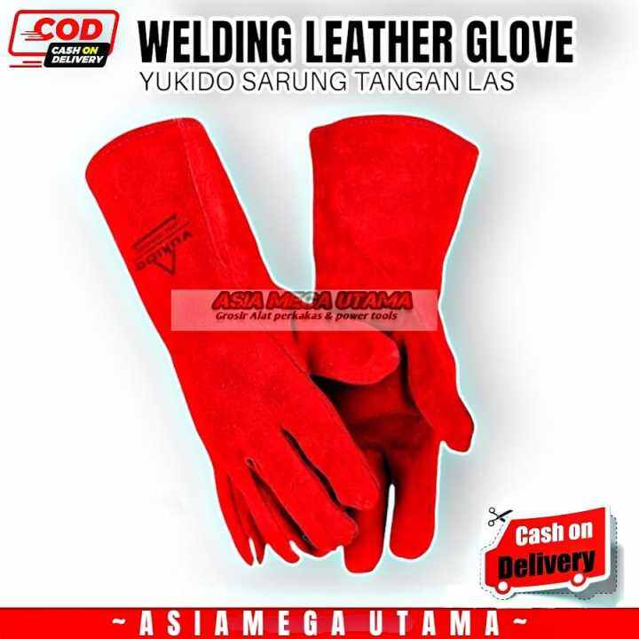 TERMURAH !!SARUNG TANGAN LAS LISTRIK ANTI PANAS SARUNG ARGON KULIT ...