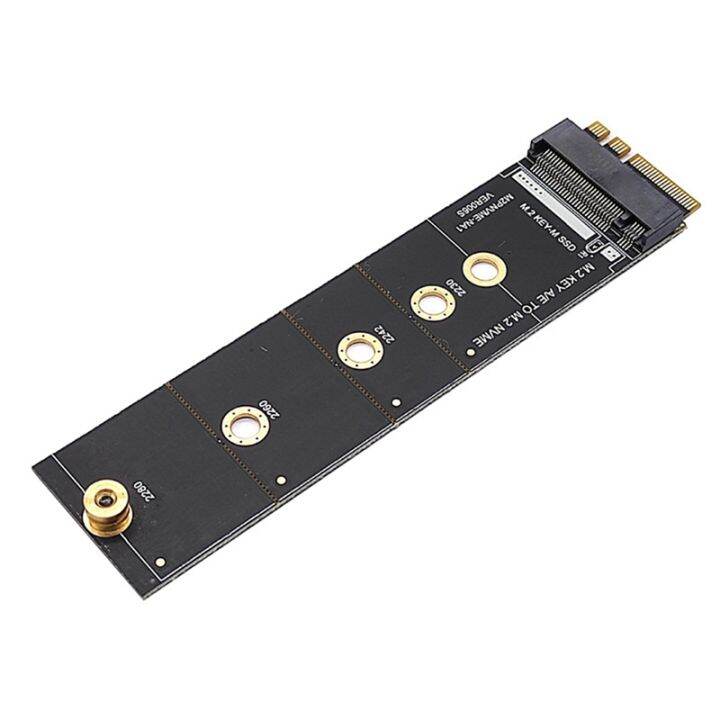 2X M.2 A+E KEY Slot To M.2 NVME Adapter Card NGFF To KEY-M Expansion Card NVMe PCI Express SSD ...