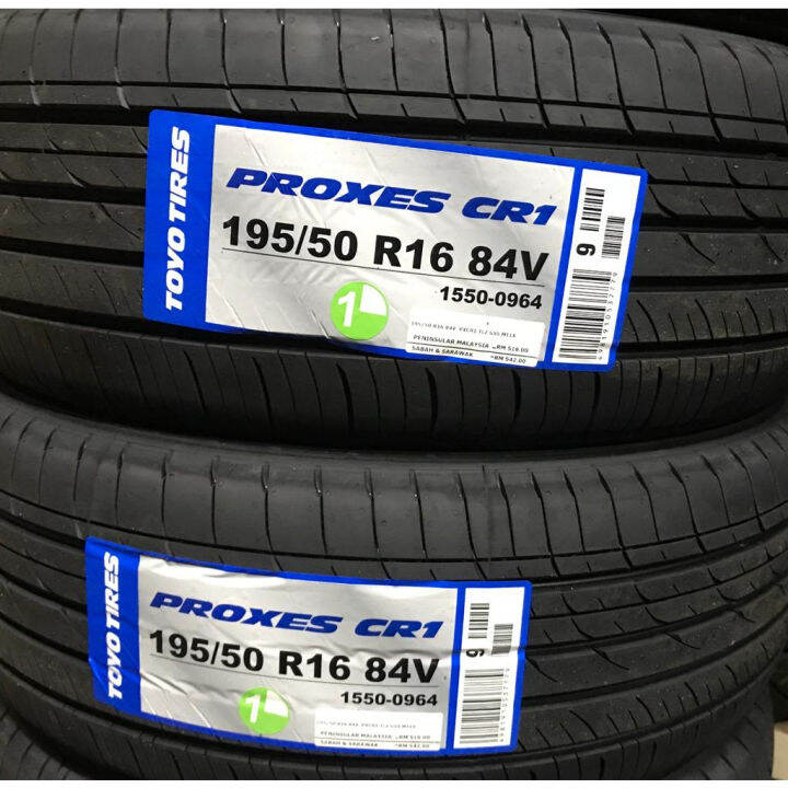 195/50R16 195 50 16 TOYO CR1 Car Tyre Tire Kereta Tayar Wheel Rim 16 inch | Lazada
